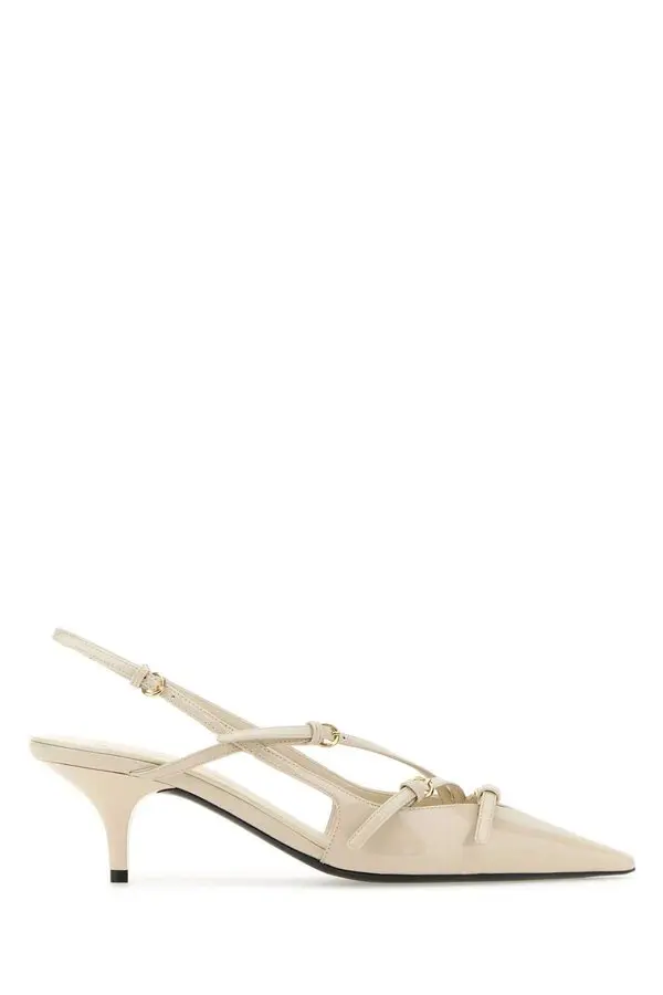 Miu Miu Ivory Leather Pumps - White