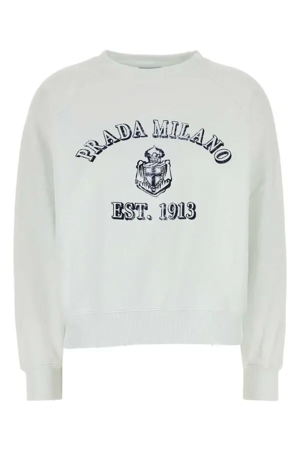 Prada Cotton Sweatshirt - White