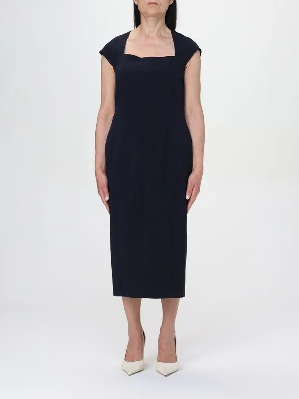 Max Mara Square Neck Midi Dress