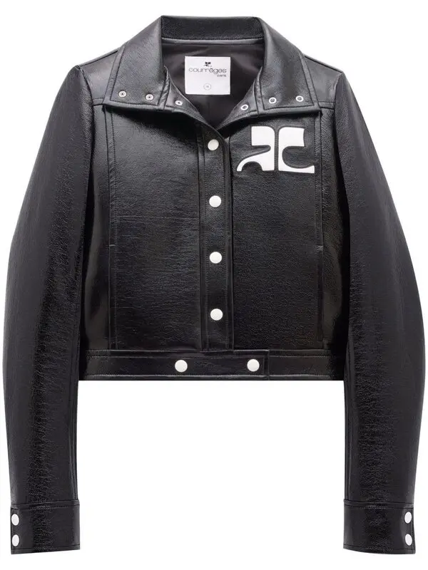 COURREGES Re-edition Vinyl Jacket - Black