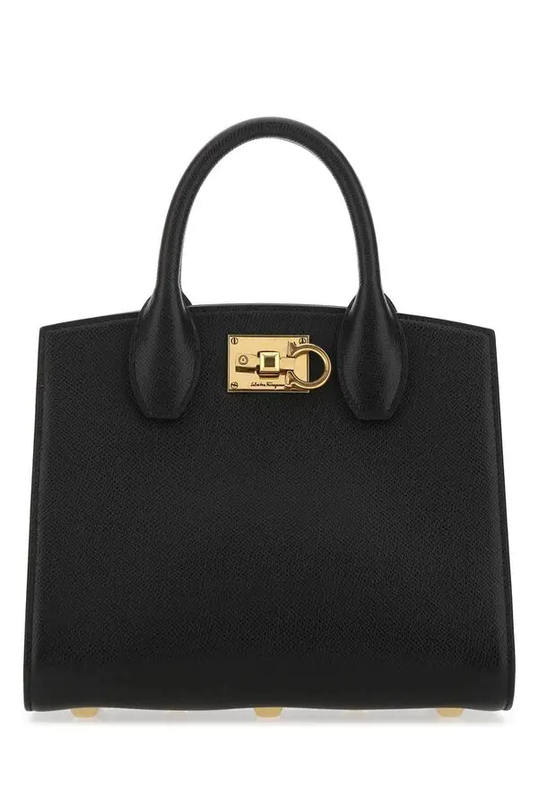 FERRAGAMO Leather Handbag - Black