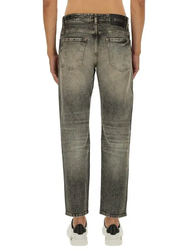 BOSS Denim Regular Fit Jeans - Gray