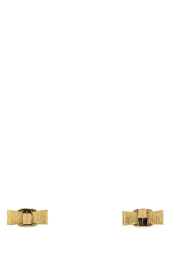 FERRAGAMO Metal Vara Earrings - Gold