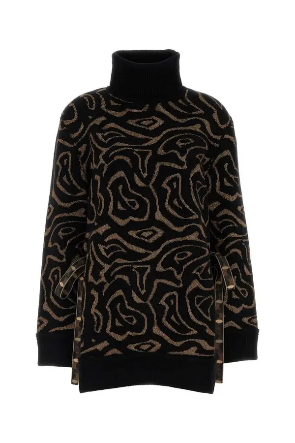 Emilio Pucci Embroidered Polyester Blend Oversize Sweater - Multicolor