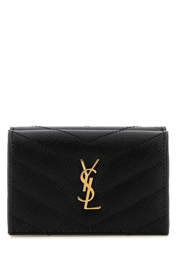 Saint Laurent Leather Wallet - Black