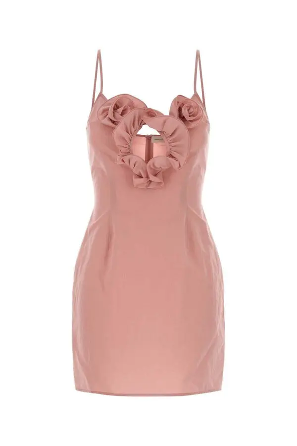 Magda Butrym Cotton Blend Mini Dress - Pink