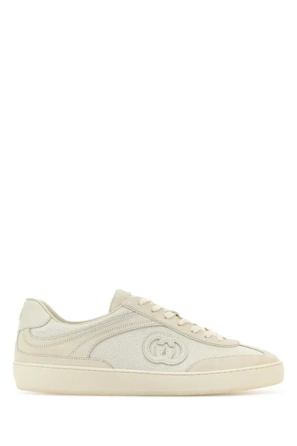 Gucci Suede And Fabric Sneakers