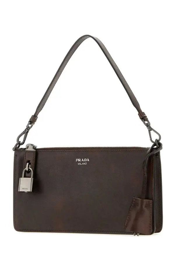 Prada Dark Leather Card Holder