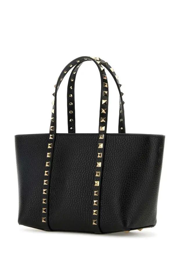 Valentino Garavani Leather Medium Rockstud Handbag