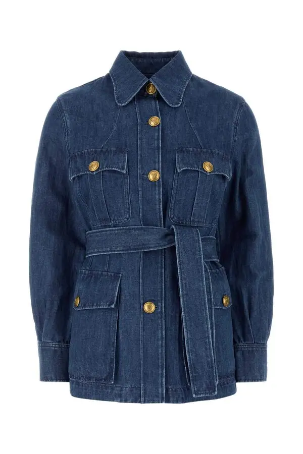 Valentino Garavani Denim Blazer - Blue