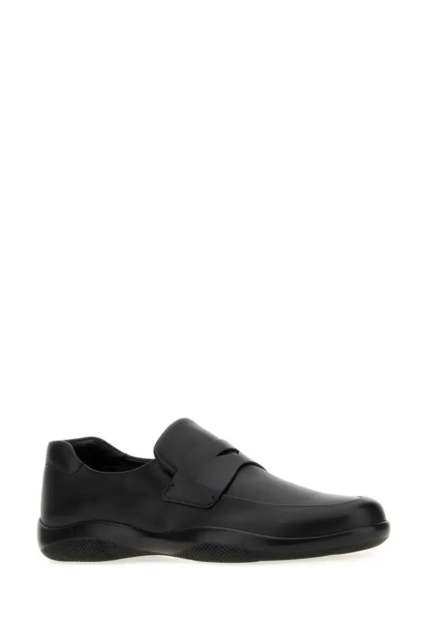 Prada Leather Toblach Loafers
