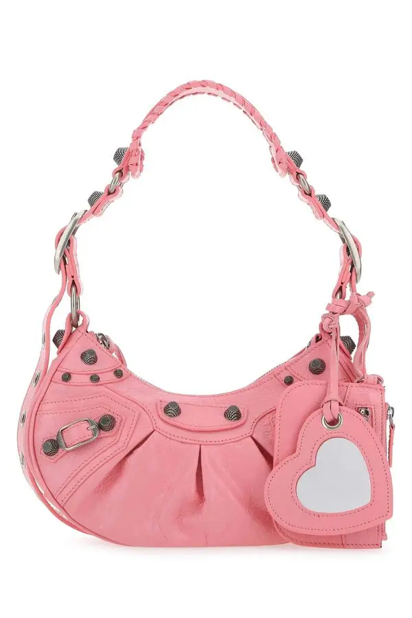 Balenciaga Nappa Leather Le Cagole Xs Shoulder Bag - Pink