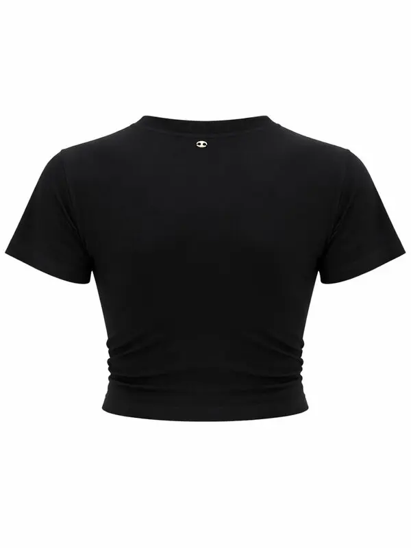 Rabanne Cropped T-shirt - Black
