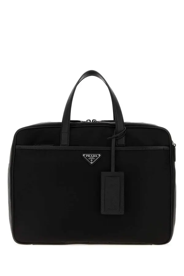 Prada Canvas Briefcase