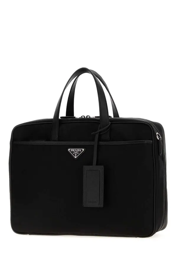 Prada Canvas Briefcase