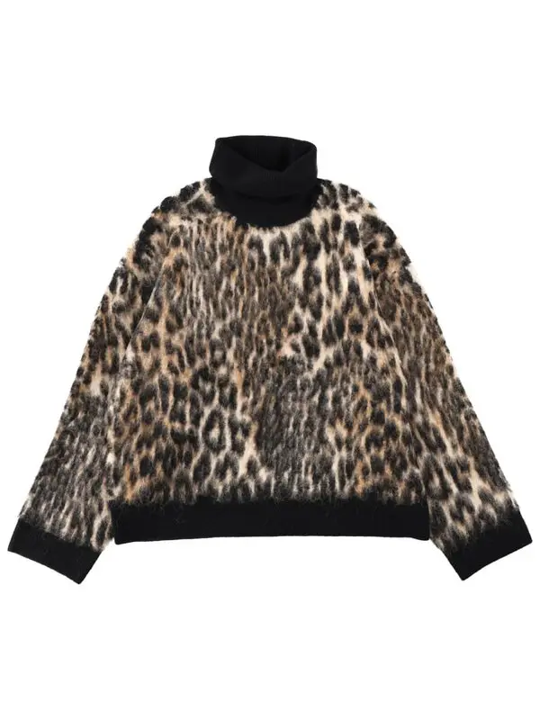 GANNI High Collar Sweater - Multicolor