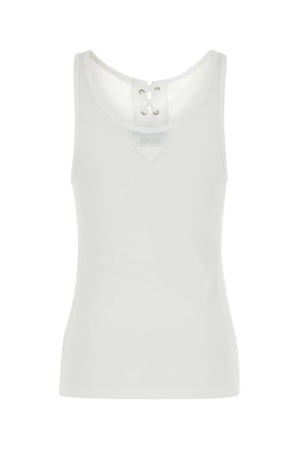 Prada Cotton Tank Top - White