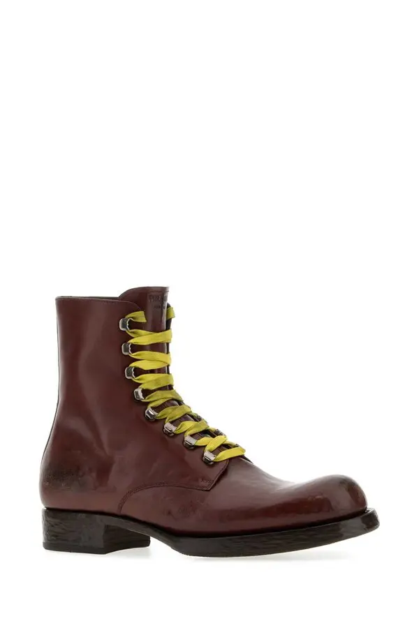 Prada Leather Ankle Boots