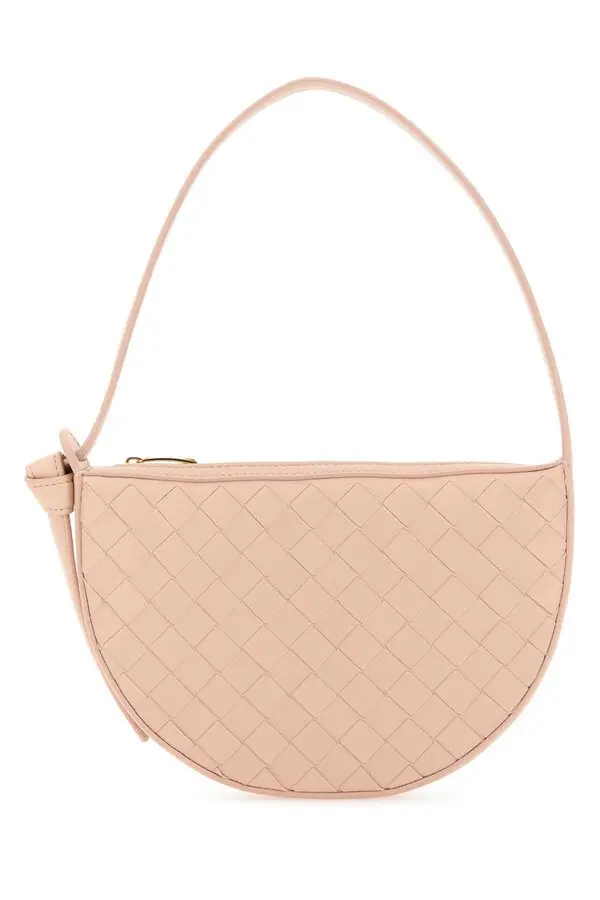 Bottega Veneta Light Leather Mini Sunrise Shoulder Bag - Pink