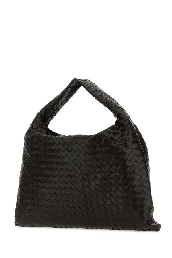 Bottega Veneta Dark Leather Hop Shoulder Bag - Brown