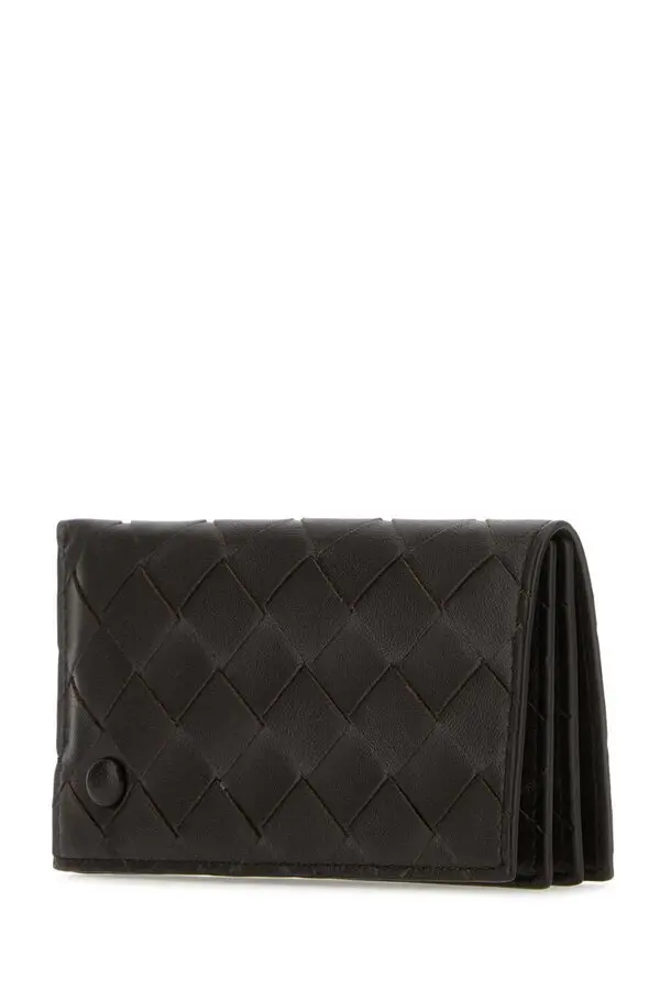 Bottega Veneta Dark Nappa Leather Card Holder - Brown