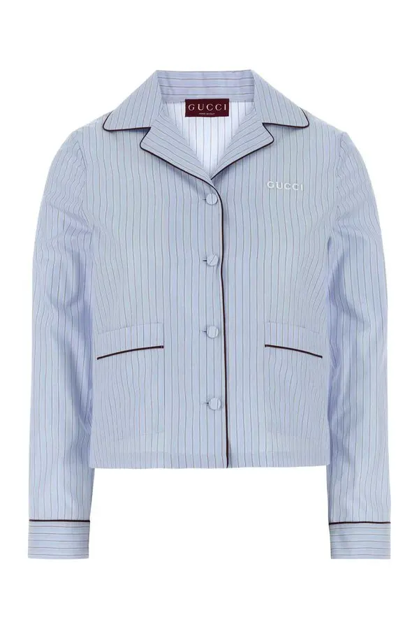 Gucci Embroidered Poplin Shirt