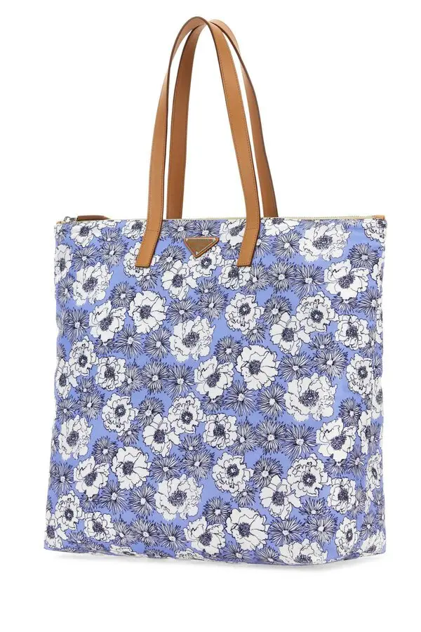 Prada Printed Re-nylon Shopping Bag