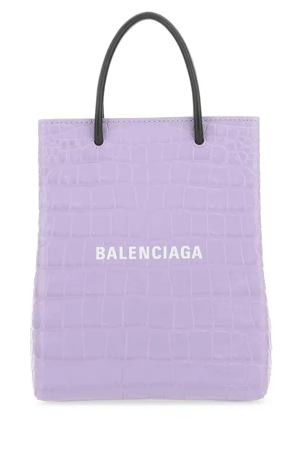 Balenciaga Lilac Leather Handbag - Purple
