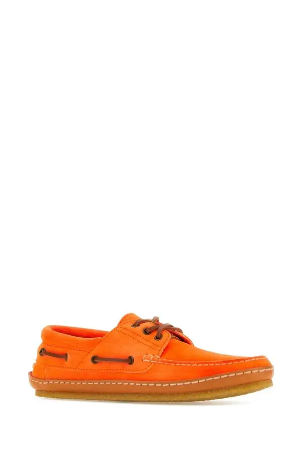 Saint Laurent Fluo Suede Ashe Loafers