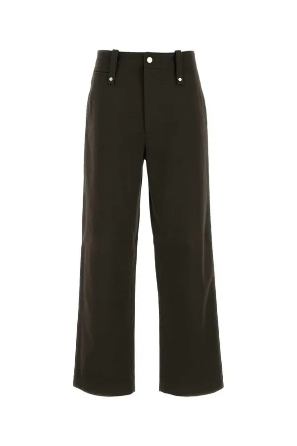Burberry Chocolate Cotton Wide-leg Pant