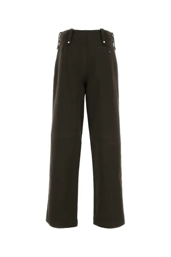 Burberry Chocolate Cotton Wide-leg Pant