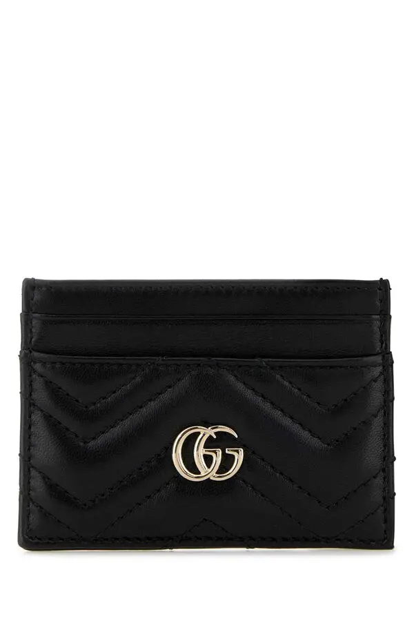 Gucci Leather Card Holder - Black