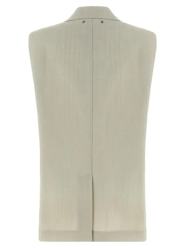 GOLDEN GOOSE Nicole Single-breasted Wool Blend Vest