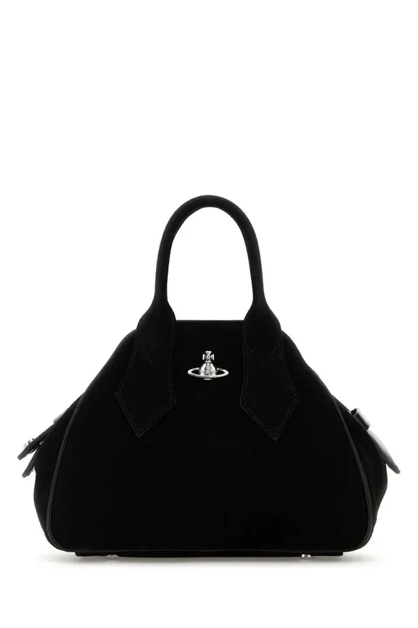 VIVIENNE WESTWOOD Suede Small Yasmine Handbag - Black