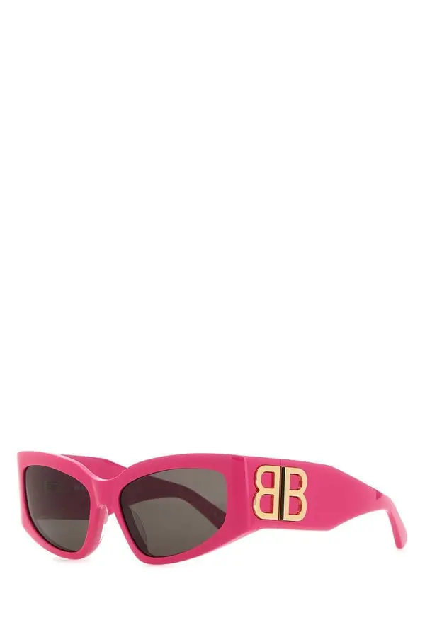 Balenciaga Fuchsia Acetate Bossy Cat Sunglasses - Pink