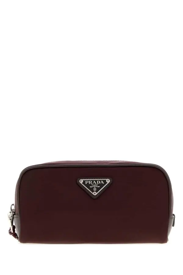 Prada Aubergine Fabric Beauty Case