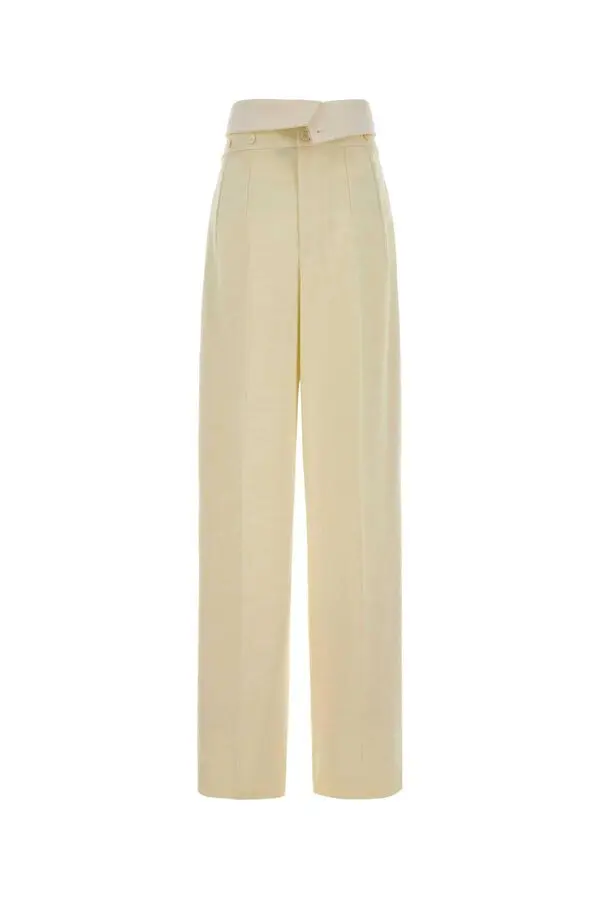 Carven Gabardine Orchid Pants - Yellow