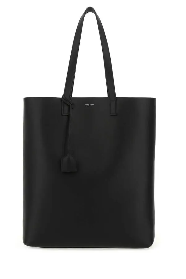 Saint Laurent Leather Bold Shopping Bag - Black