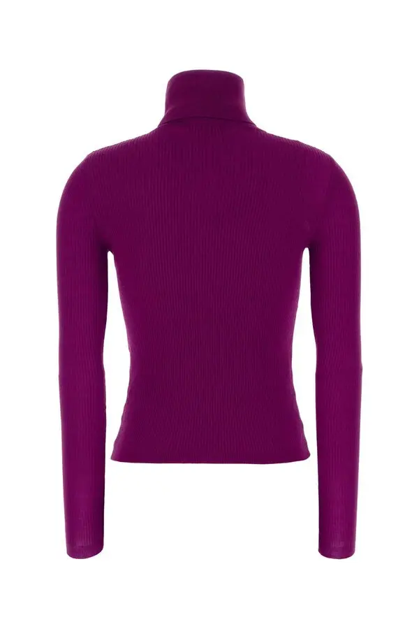 Saint Laurent Cashmere Blend Sweater - Purple