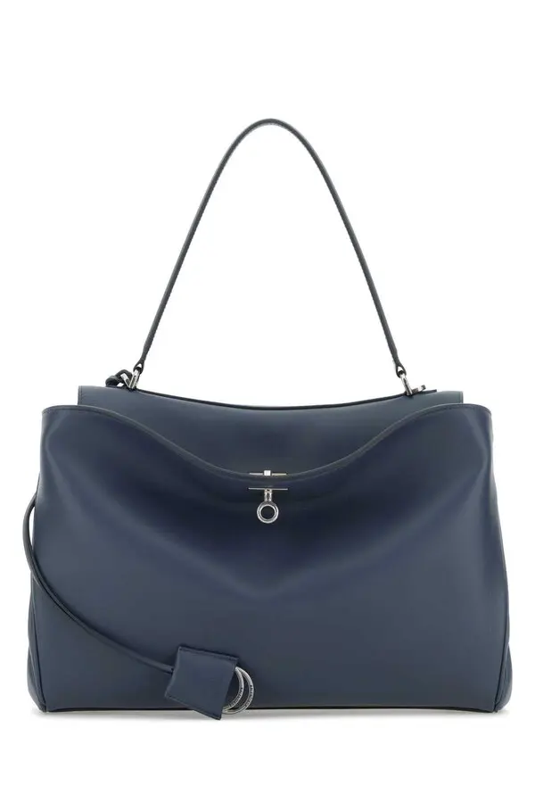 Balenciaga Air Force Leather Medium Rodeo Handbag - Blue