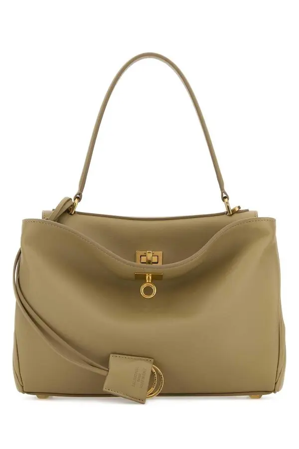 Balenciaga Sage Leather Small Rodeo Handbag - Green