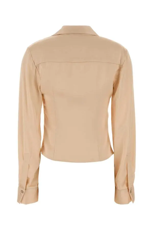 Blumarine Stretch Satin Blouse - Orange