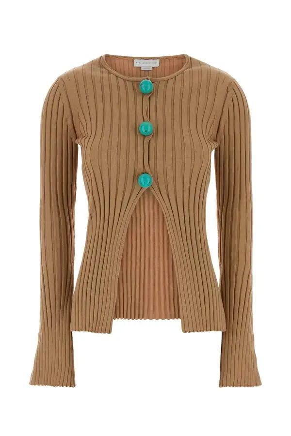 Stella McCartney Camel Cotton Cardigan