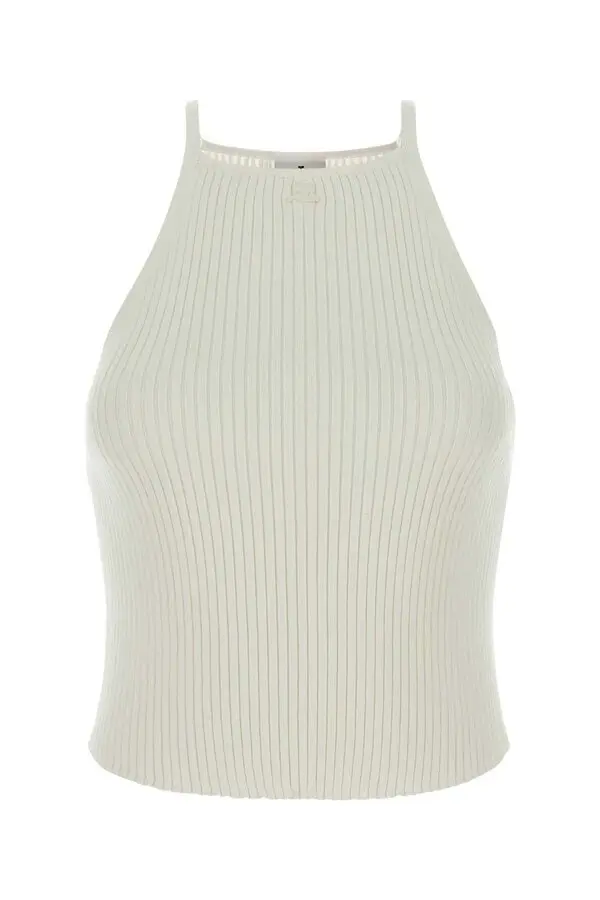 COURREGES Viscose Blend Tank Top - White