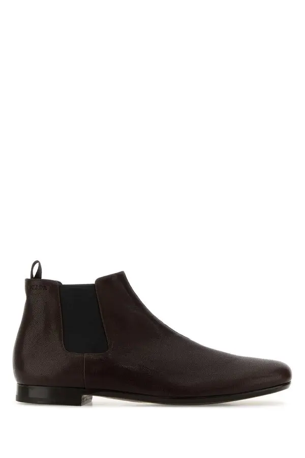 Prada Leather Ankle Boots