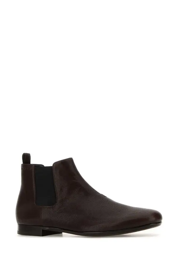 Prada Leather Ankle Boots