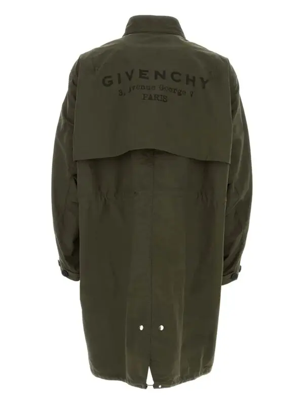 Givenchy Twisted Arm Cotton Parka - Green