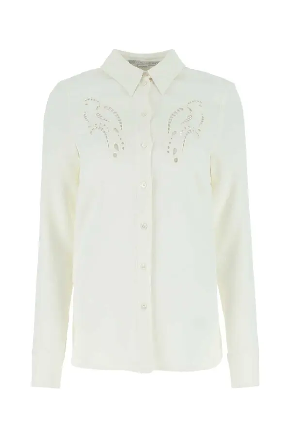 Stella McCartney Ivory Stretch Viscose Shirt - White