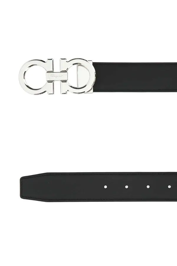 FERRAGAMO Leather Belt - Black