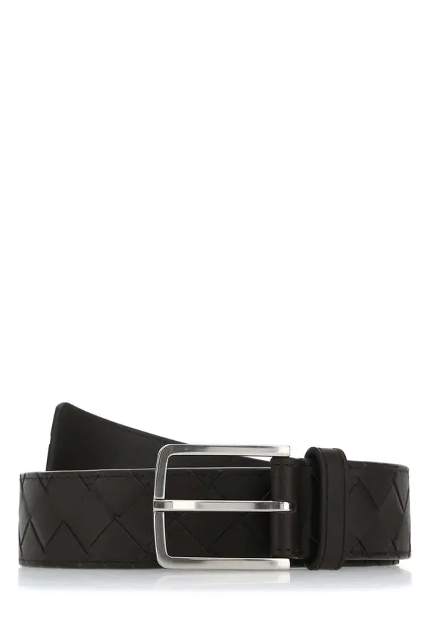 Bottega Veneta Dark Leather Belt